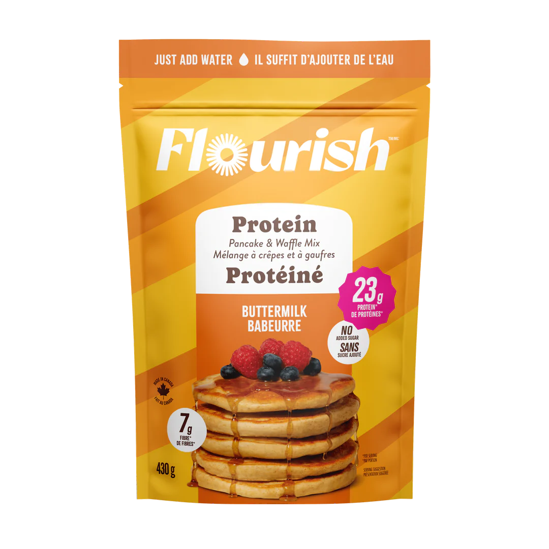 FLOURISH - MÉLANGE À CRÊPES ET GAUFRES PROTÉINÉ